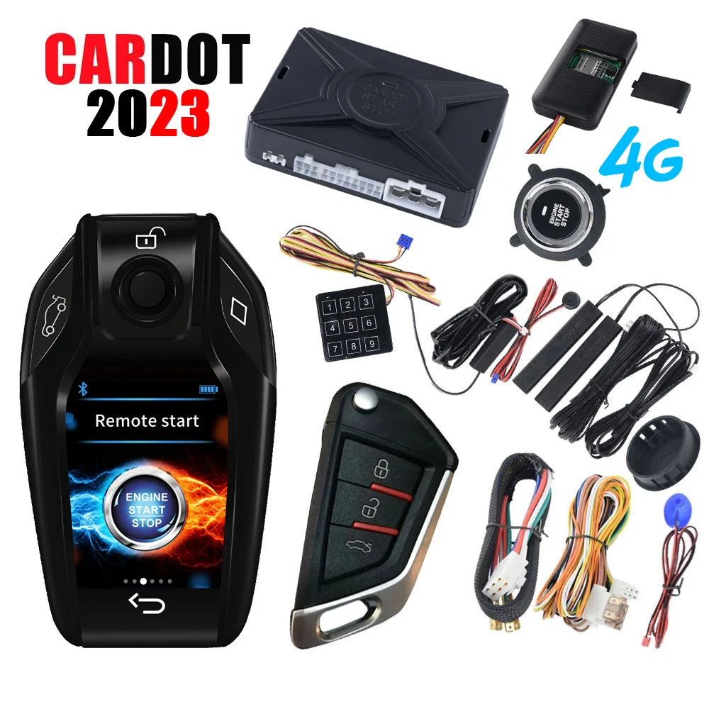 Cardot Key Start Stop Car Lcd Key Remote Gps Gsm Control Lock Unlock ...