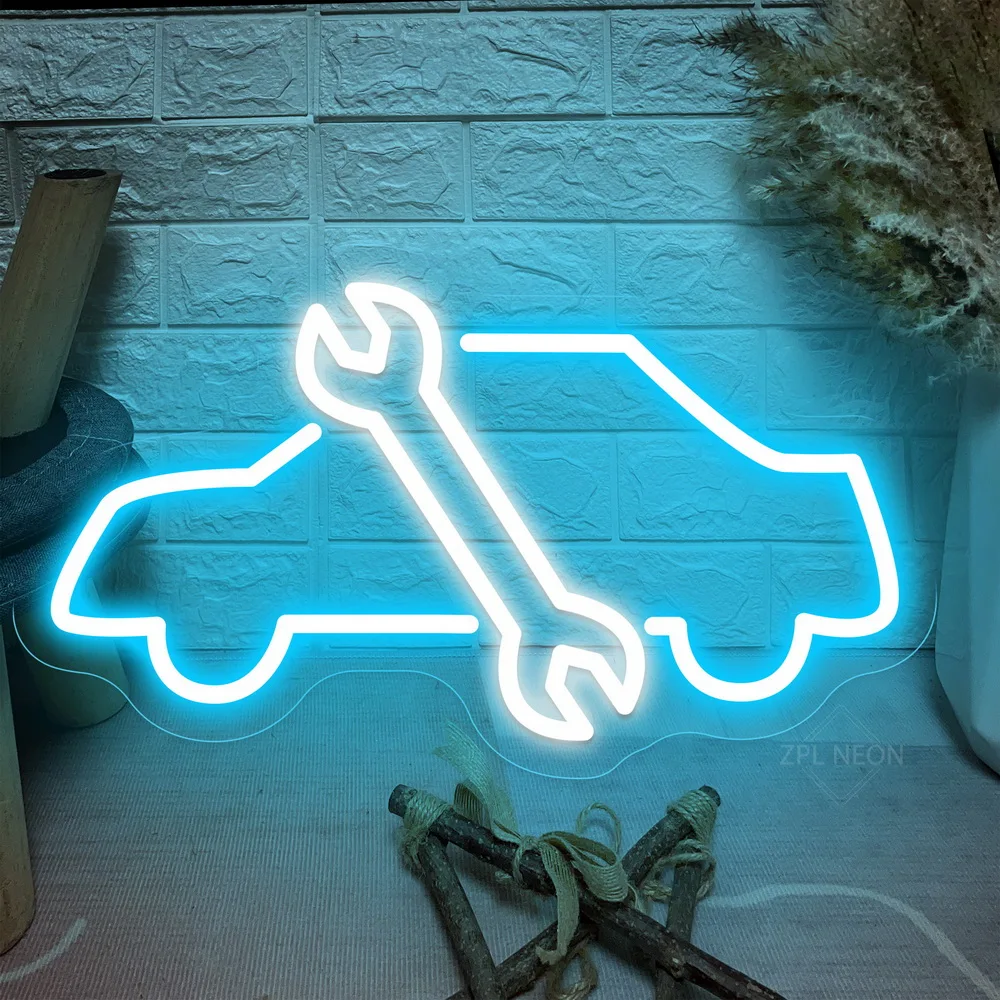 Neon-Led-Sign-Car-Auto-Repair-Shop-Led-Light-Signs-Garage-Workshop-Man ...