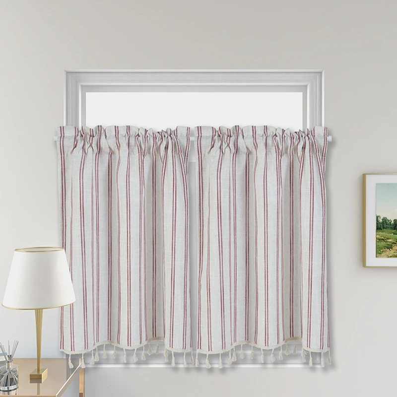 Japanese-And-Korean-Style-Short-Curtain-Kitchen-Small-Curtain-Partition ...