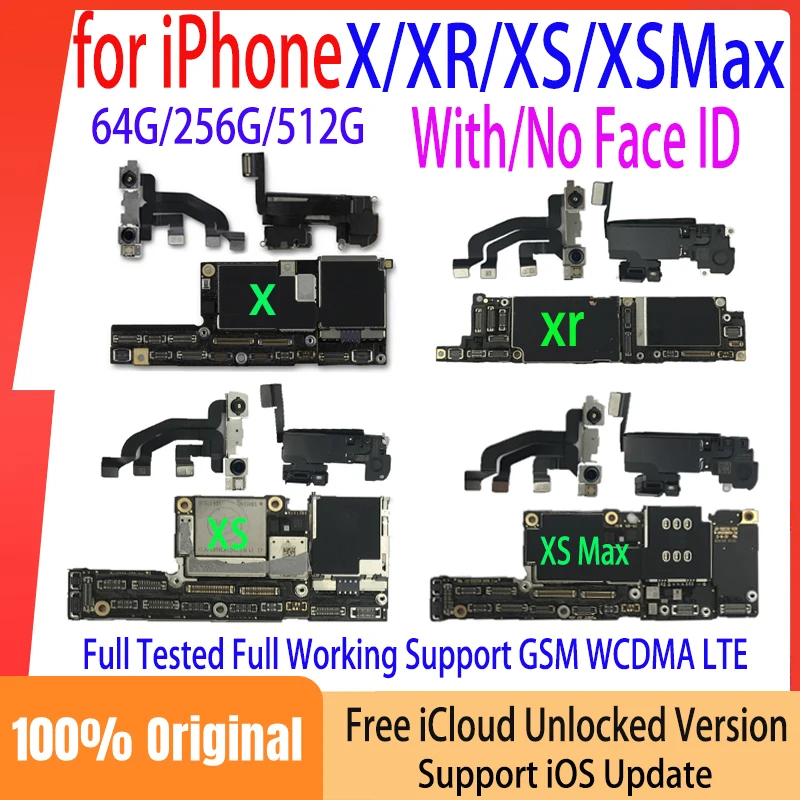 Free-Shipping-Original-Mainboard-for-iPhone-X-XR-XS-Max-Motherboard ...