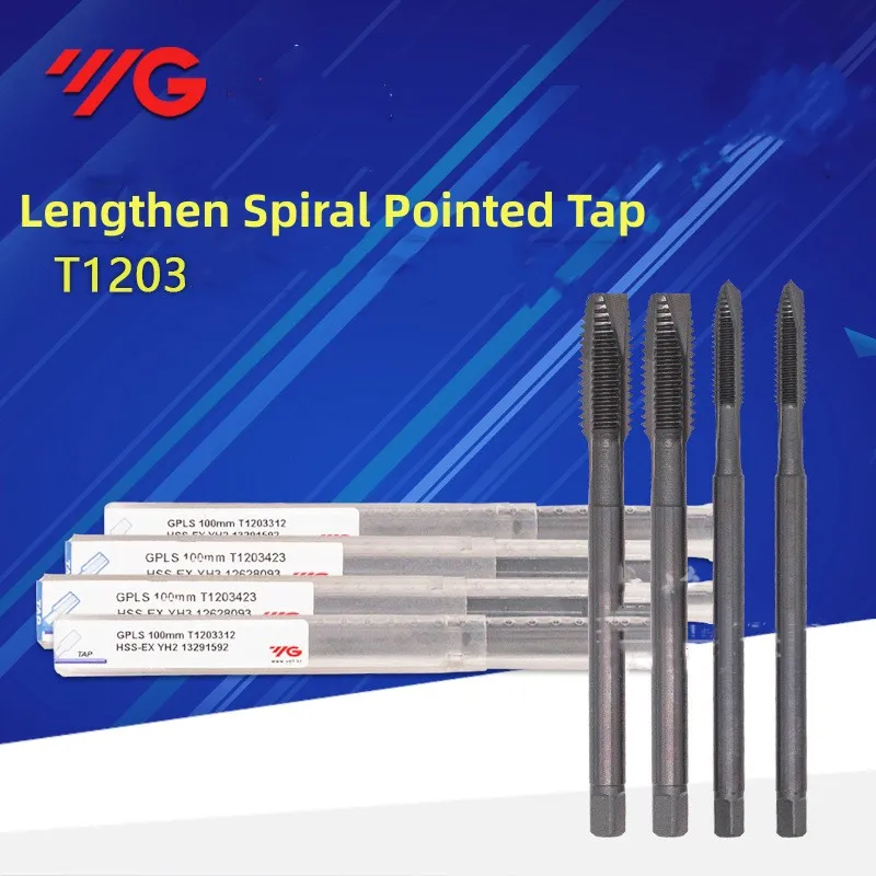 South-Korea-YG-HSSE-Metric-Lengthen-INOX-Spiral-Pointed-Tap-M3-M4-M5-M6 ...
