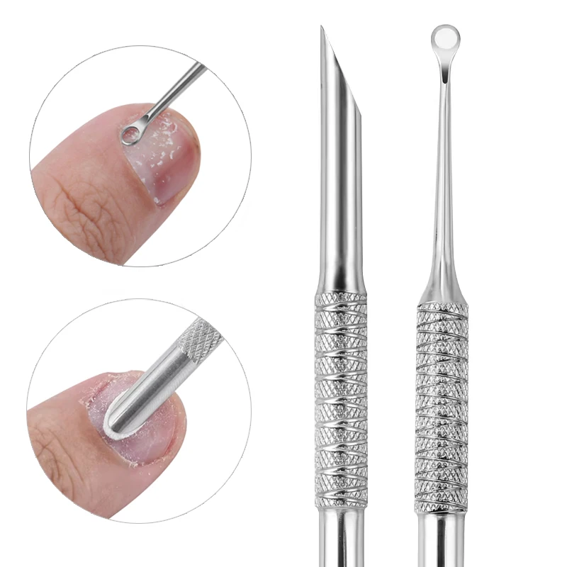 Nail-Stainless-Steel-Circle-Beveled-Head-Cuticle-Pusher-Remover-Double ...