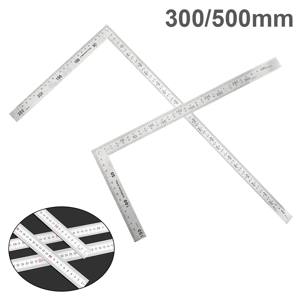 1-Piece-Angle-Rulers-150-x-300mm-250-x-500mm-90-Degree-Stainless-Steel ...
