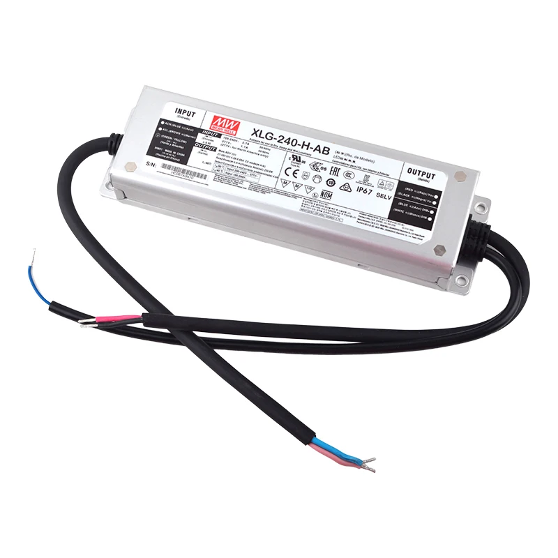 MEANWELL XLG-240-H-AB 240W 4900mA 27-56V Constant Power LED Driver ...