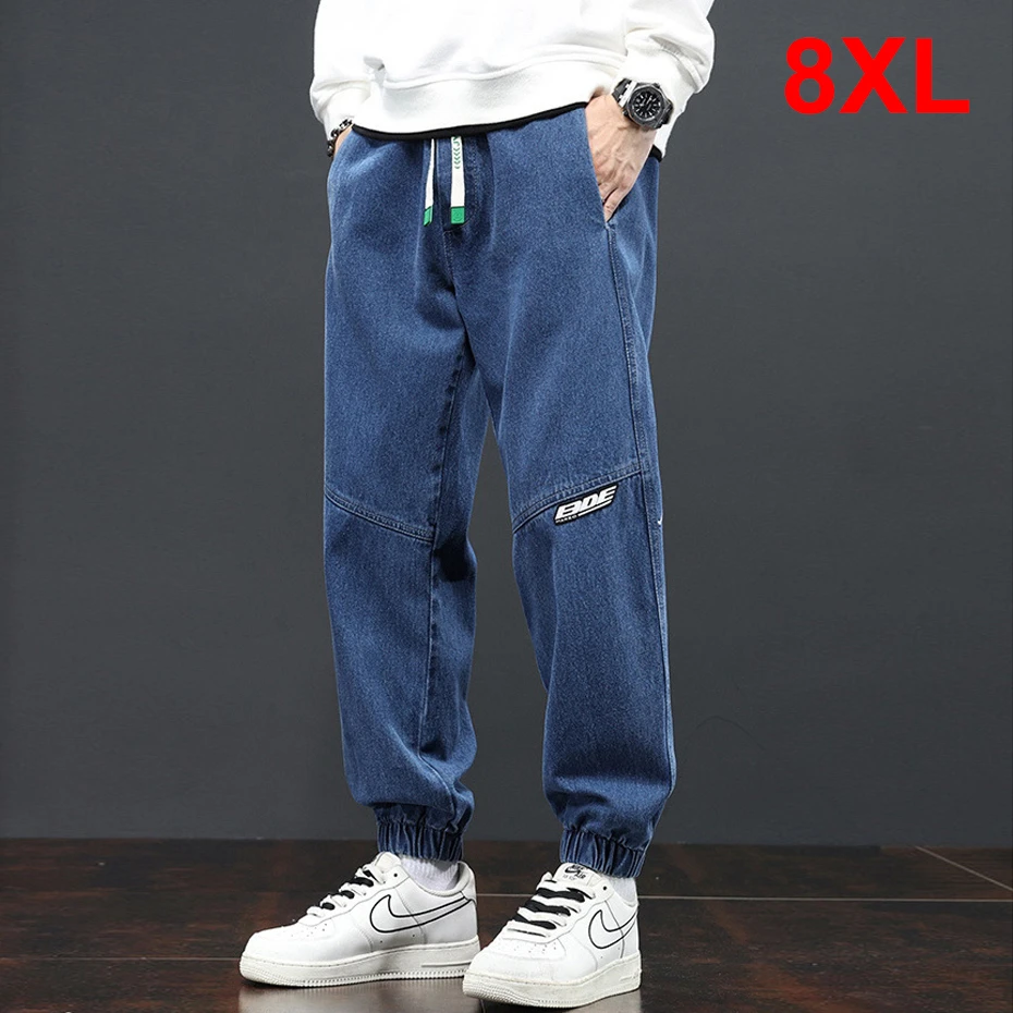 8XL-Plus-Size-Jeans-Men-Denim-Pant-Fashion-Casual-Jogger-Pants-Male ...