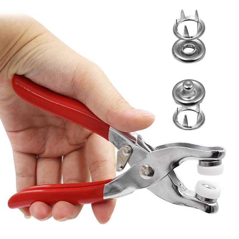 Plier-Metal-Snap-Button-Fasteners-Press-Studs-Bouton-Five-Claw-Buckle ...