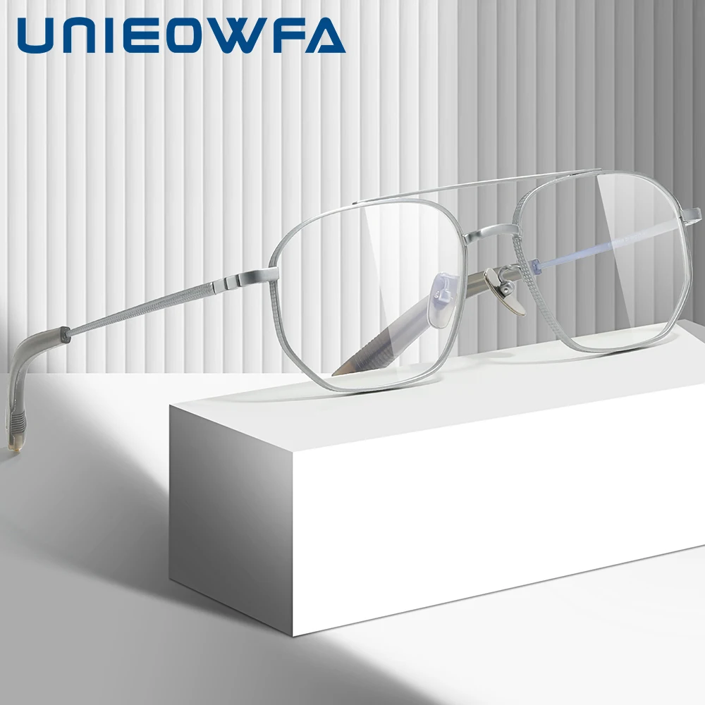 Big Frame Pure Titanium Prescription Glasses Men High Myopia Optical ...