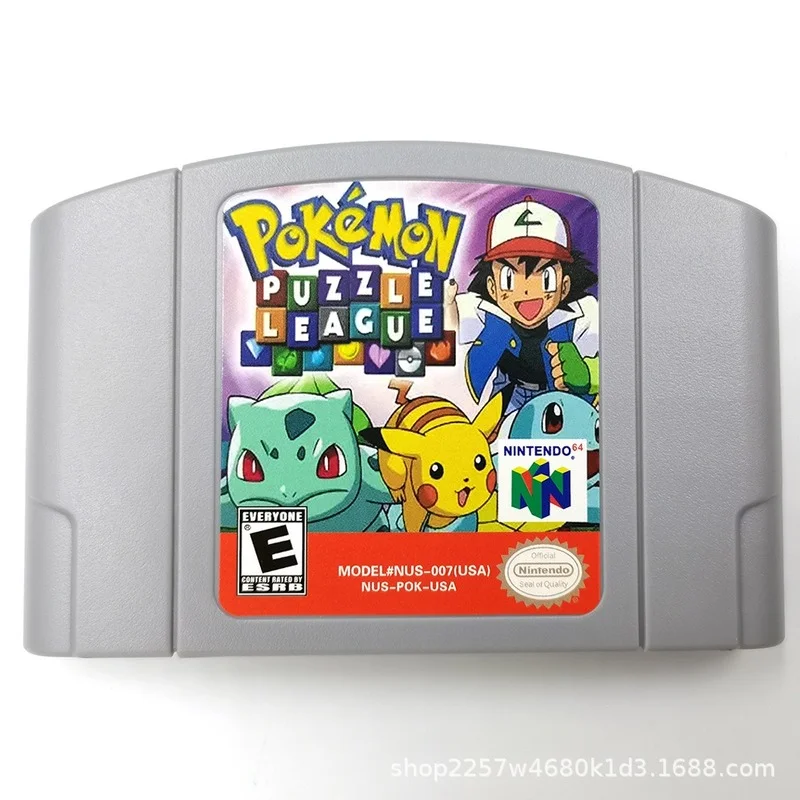 Pokemon N64 Game cartridge for Nintendo 64 Video Games MARIO PARTY 2 ...