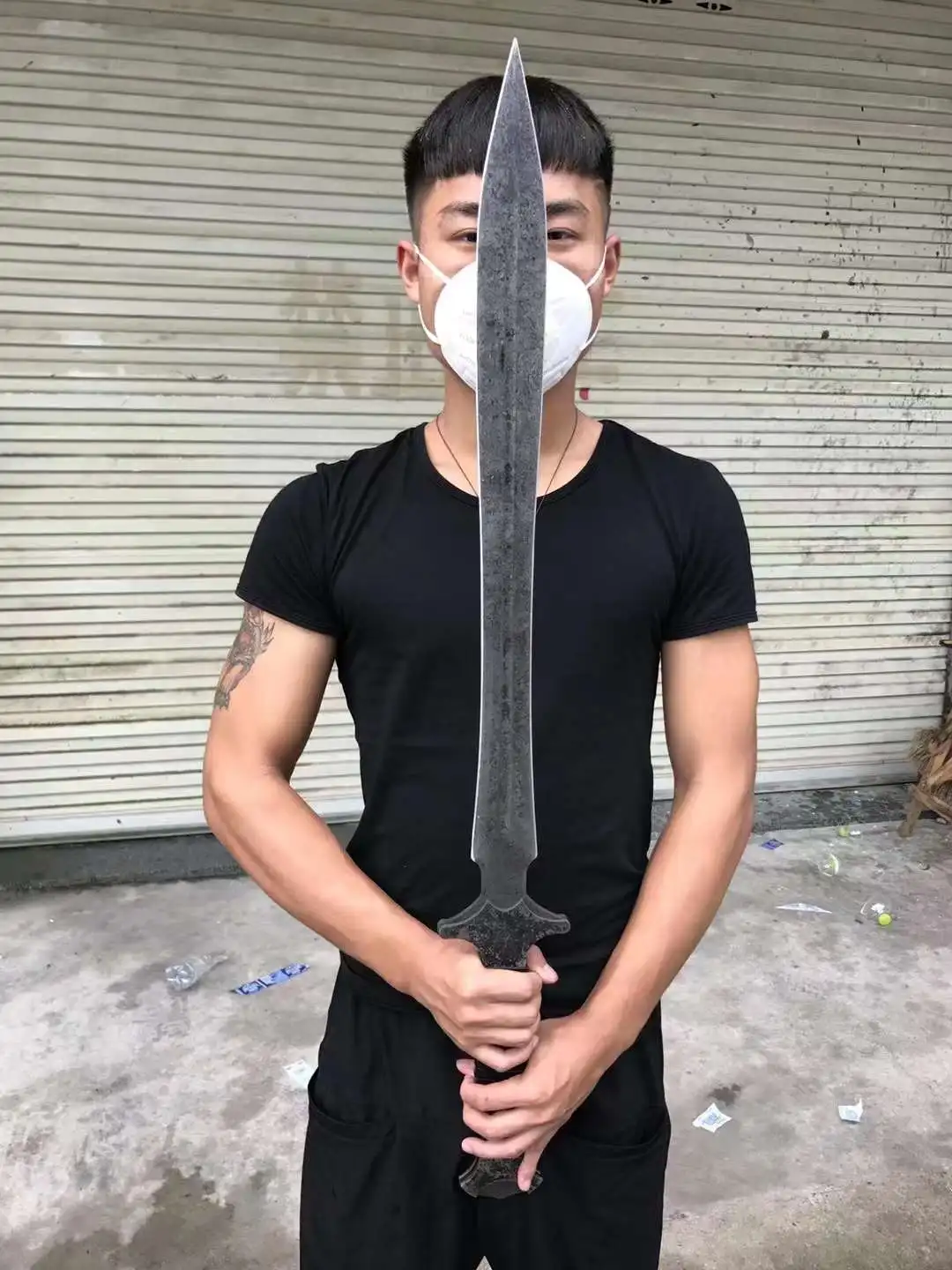 Real-Steel-Blade-Battle-Sword-Goddess-of-Liberty-Train-Spring-Steel ...