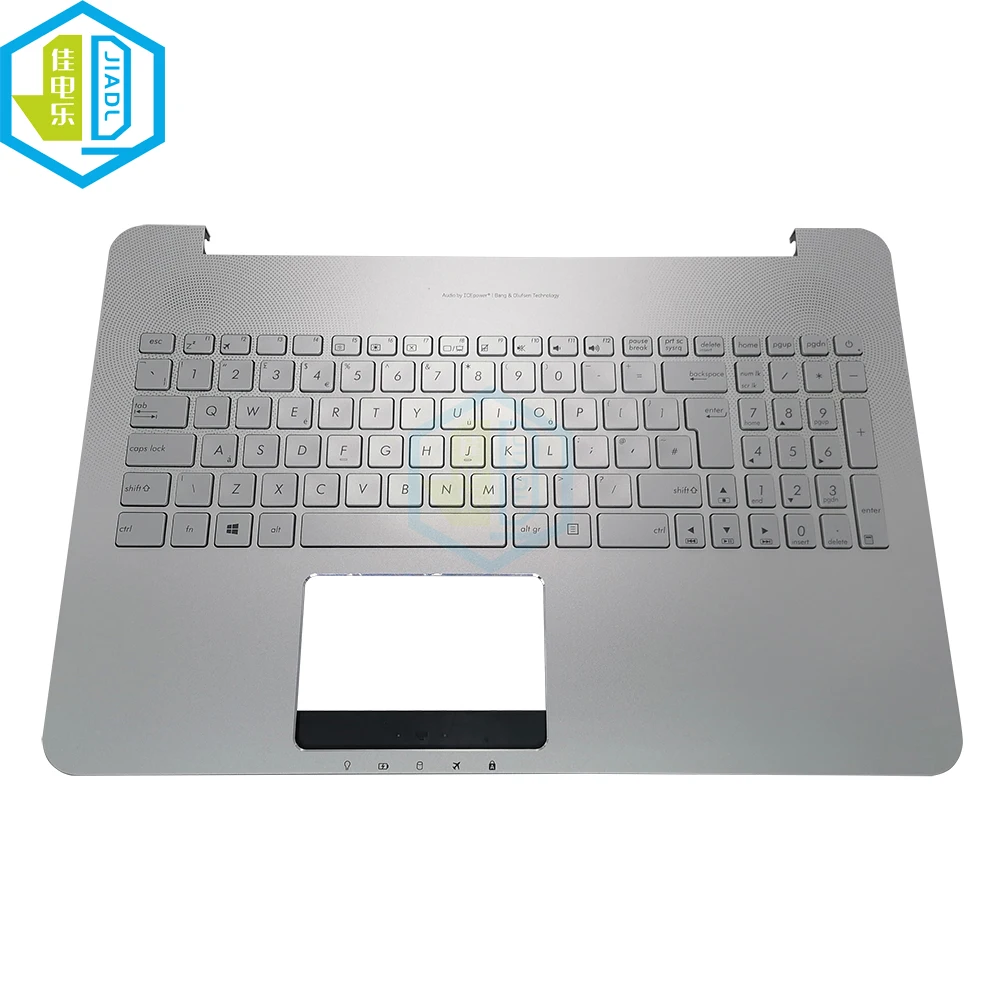 UK-Belge-AZERTY-Fran-ais-Clavier-Argent-Ordinateur-Portable-Repose ...