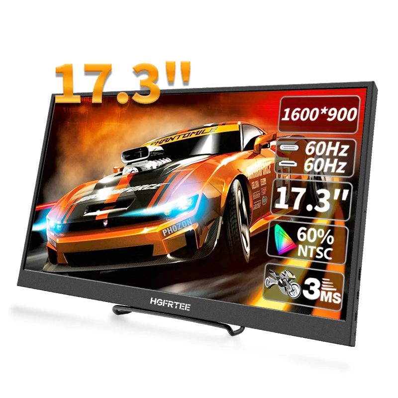 17-3-Inch-Mobile-Portable-Monitor-External-Screen-Game-PC-Display-Type ...