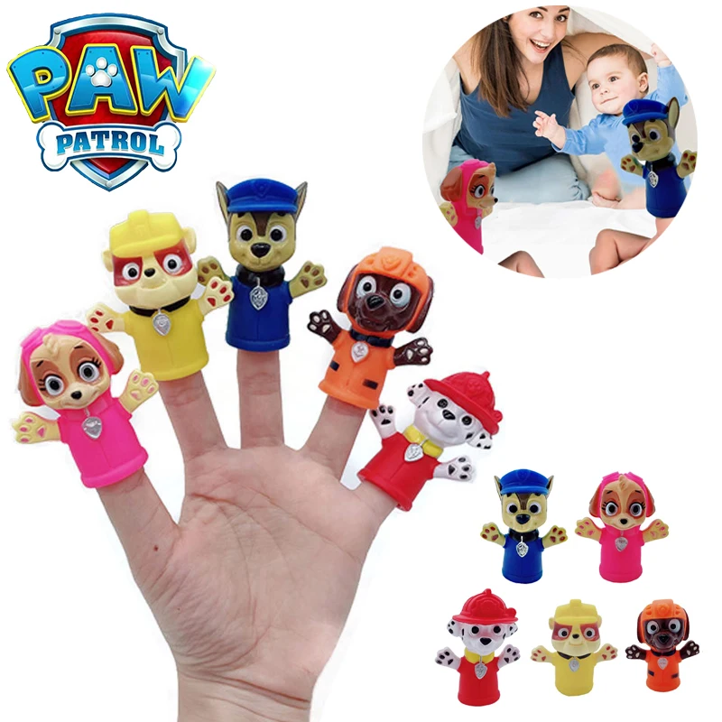 5-p-s-pata-patrulha-dedo-fantoches-beb-mini-boneca-dos-desenhos ...