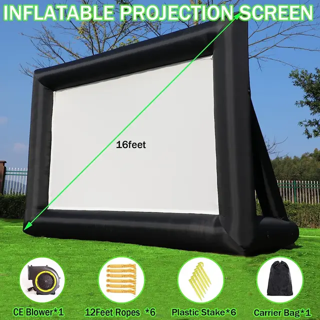 20/30ft Huge Inflatable Projector Screen Blow Up Outdoor Movie Screens ...