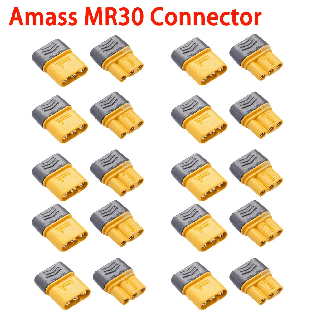 10pairs Amass XT30U MR30 XT60H MR60 MT60 XT90 Bullet Connectors Plug ...