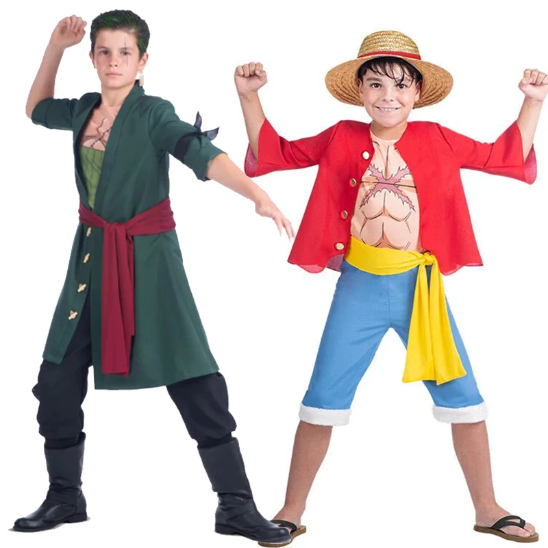 Kids-Anime-Muscle-Luffy-Child-Halloween-Cosplay-Green-Boy-Roronoa-Zoro ...
