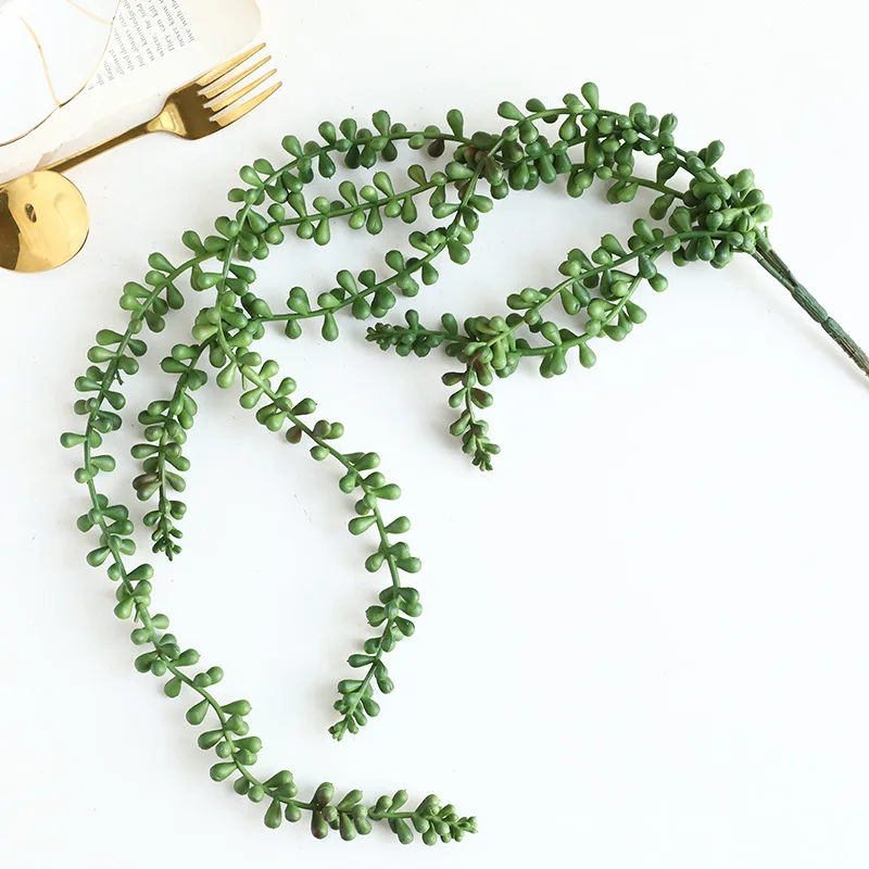 Artificial-Succulents-Hanging-Plants-Fake-String-of-Pearls-Greenery ...