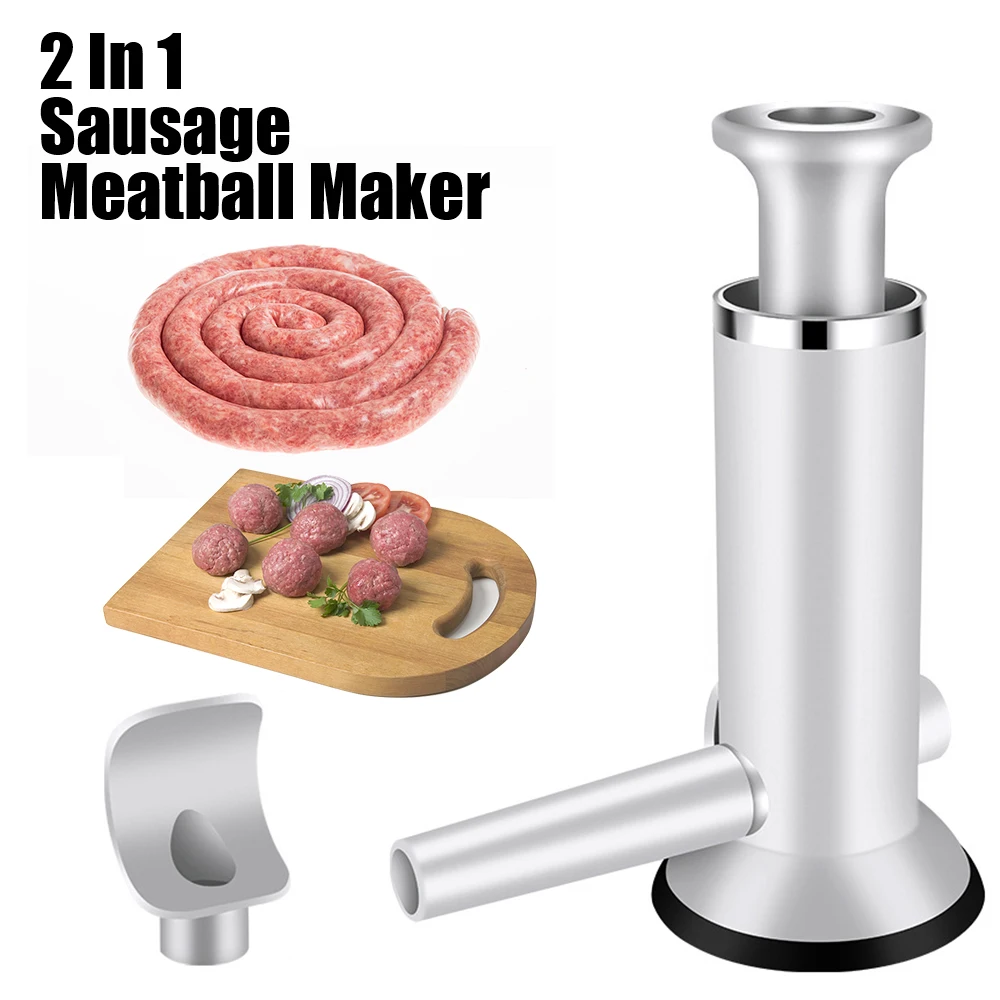 Sausage-Meatball-Filler-Injector-Tools-Dual-Use-Manual-Sausage-Stuffing ...