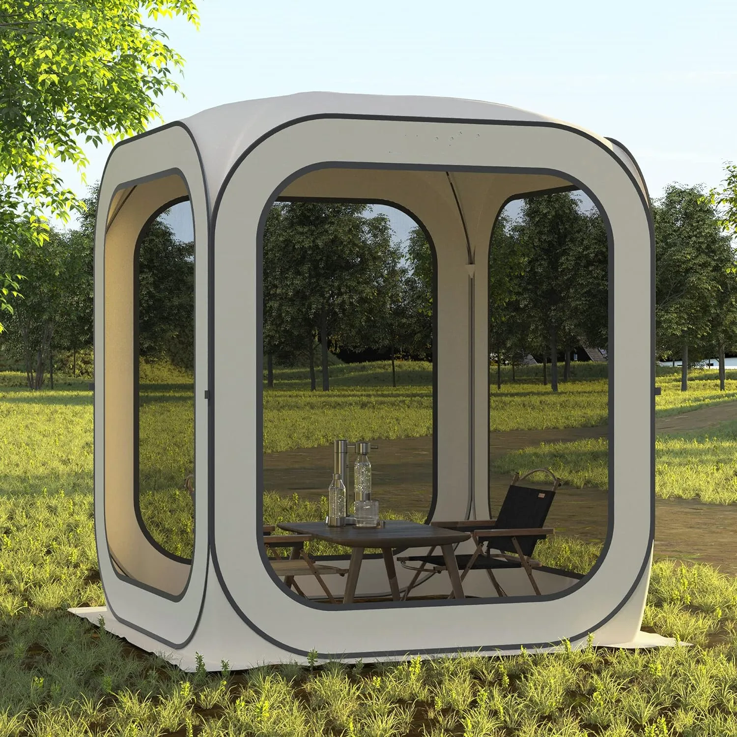 Outdoor-Screen-House-Tent-Pop-up-Portable-Screen-Room-Canopy-Courtyard ...