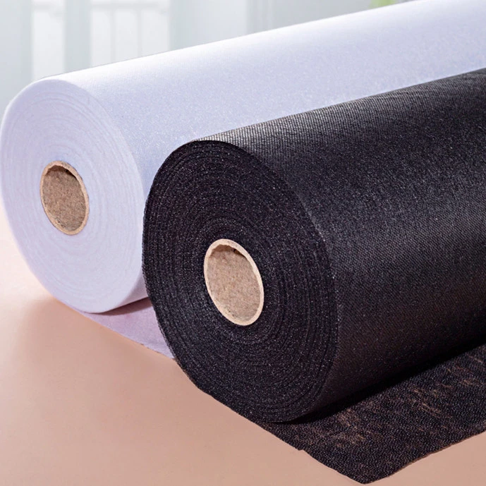 500x100cm White Black Non woven Fabric Interlinings & Linings Iron On ...