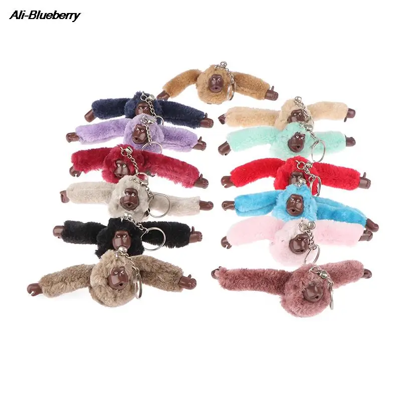 New-1pc-Cute-Girl-Plush-Fur-Monkey-Toy-Key-Chain-Orangutan-Keychain-on ...