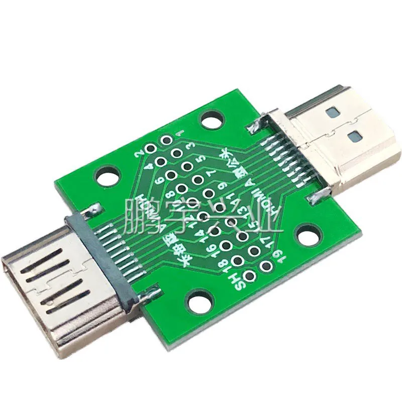 1pcs HDMI Male and Female Test Board MINI Connector with Board PCB 2 ...