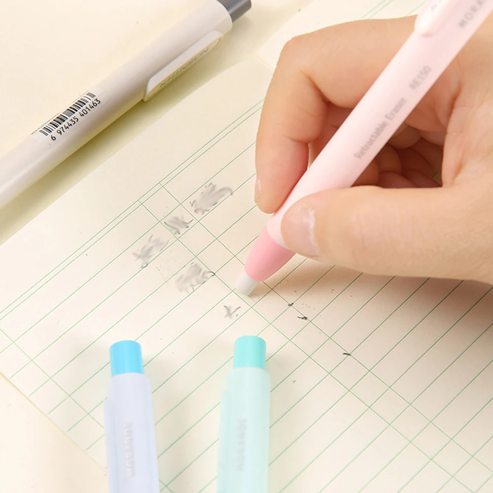 Retractable-Pencil-Eraser-Replaceable-Pencil-Rubber-Macaron-Color ...