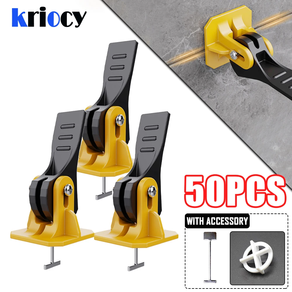 50 100pcs Floor Tile Leveling System Clips Leveler Adjuster Kit For The Tile Laying Fixing Flat