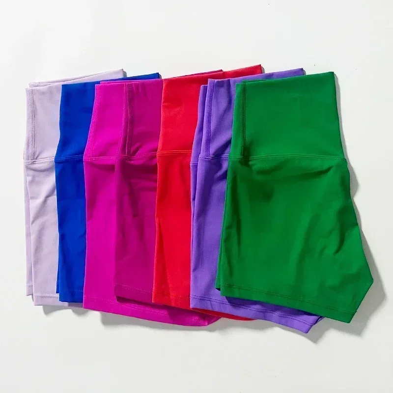 Sports-high-waisted-tight-fitting-shorts-Yoga-wear-polyamide-shorts ...