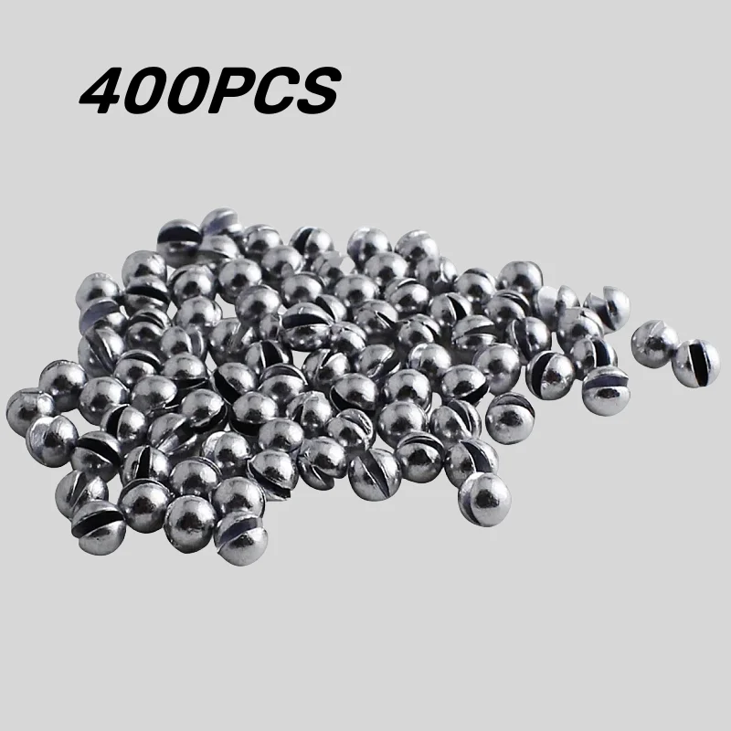 0.3/0.4/ 0.5/0.8g Round Split Shot Sinker Removable Fishing Weight ...