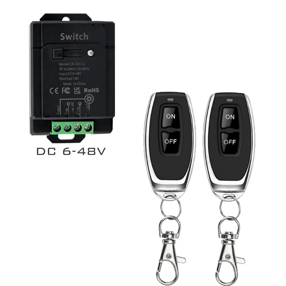 COLOROCK-Wireless-RF433MHz-Remote-Control-Switch-16A-6-48V-AC-For-Lighting-and-Household ...