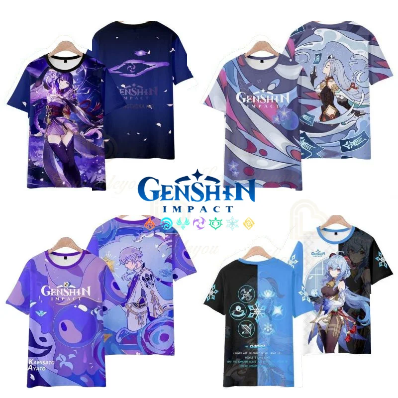 Unisex-T-shirts-Men-s-T-Shirts-New-Genshin-Impact-Anime-High-Quality ...