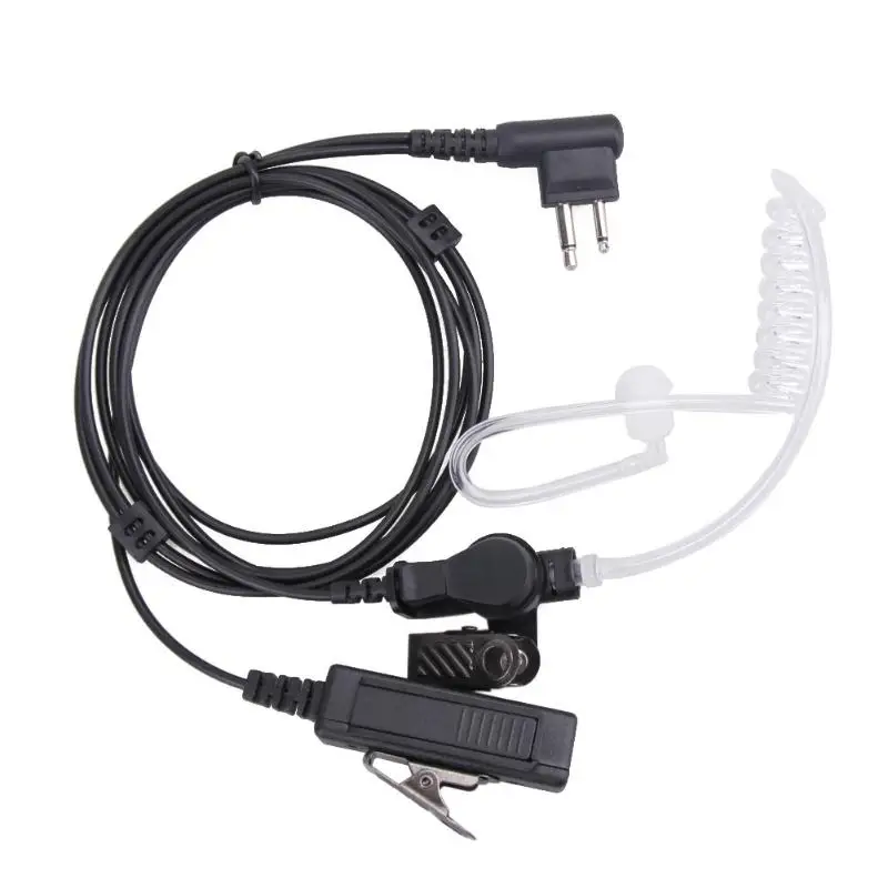 2Pin-Headset-Mic-Covert-Acoustic-Tube-Earpiece-for-Motorola-Two-Way ...