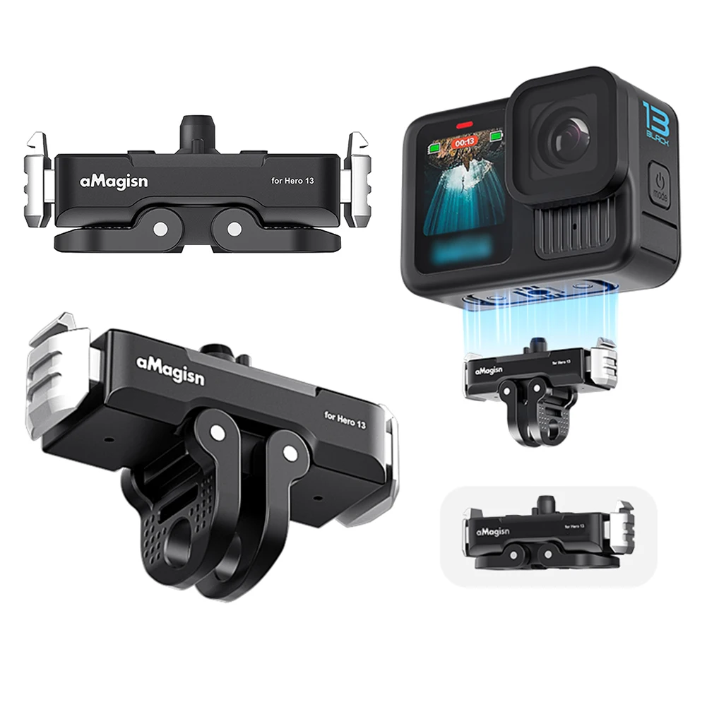 Magnetic-Tripod-Adapter-Mount-Plate-2-Prong-Mount-Claw-and-1-4-Screw ...