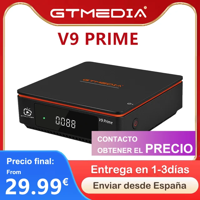 GTMEDIA-receptor de satélite V9 Prime, DVB-S/S2/S2X, 1080P, VCM/ACM ...