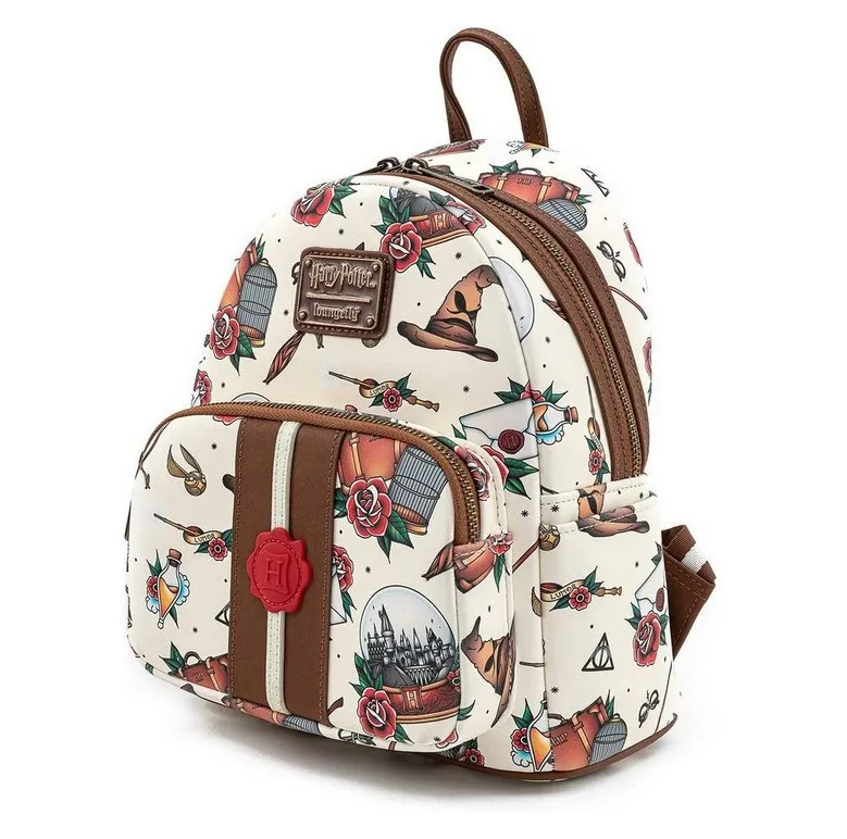 Mochila-escolar-de-Hogwarts-con-estampado-de-Harry-Potter-bolso-de ...