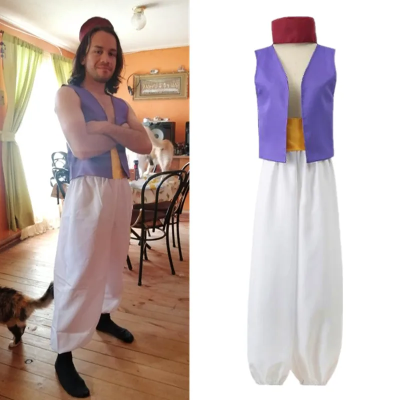 Fantasy Myth Prince Aladdin Costume for Adults - Stage Outfit for ...