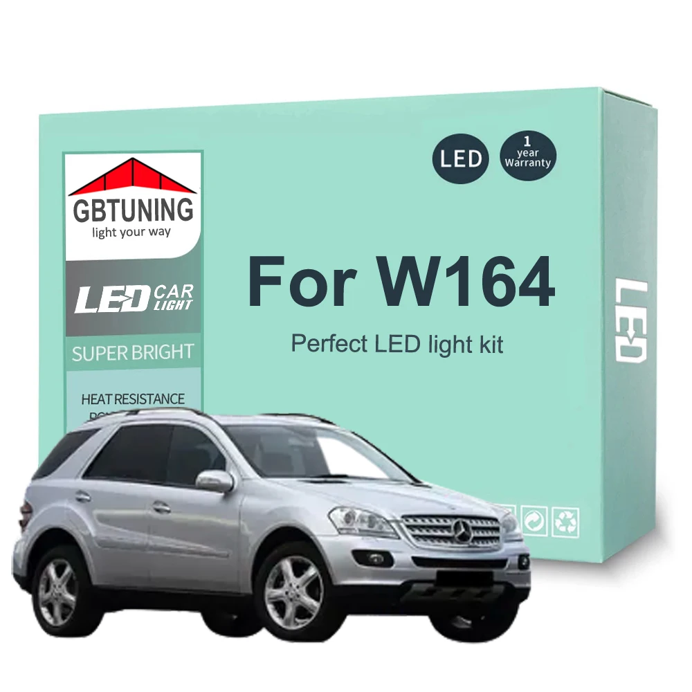 19Pcs-Canbus-LED-Interior-Light-Bulb-Accessories-For-Mercedes-Benz-M-ML ...