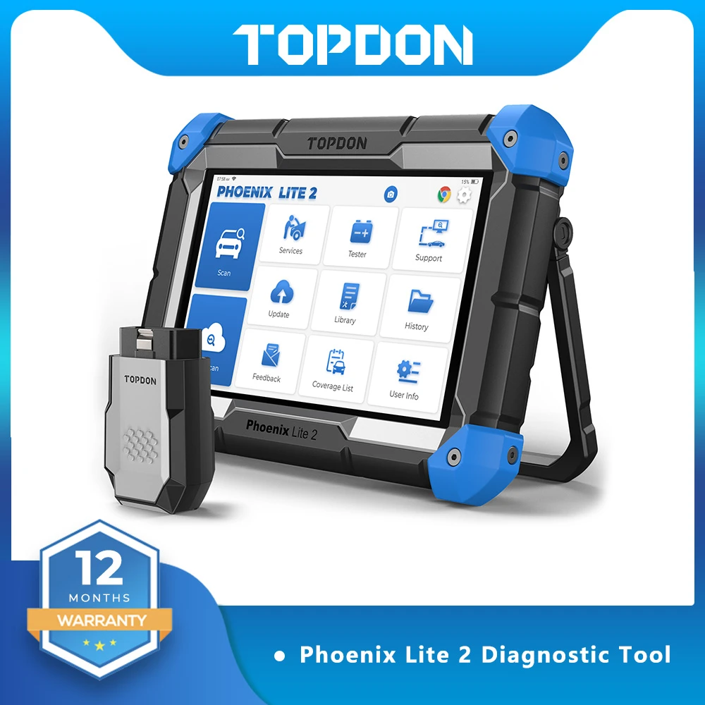 Topdon Phoenix Lite 2 Obd2 Car Diagnostic Tool Proffessional Ecu Coding Scanner Vag Bi ...