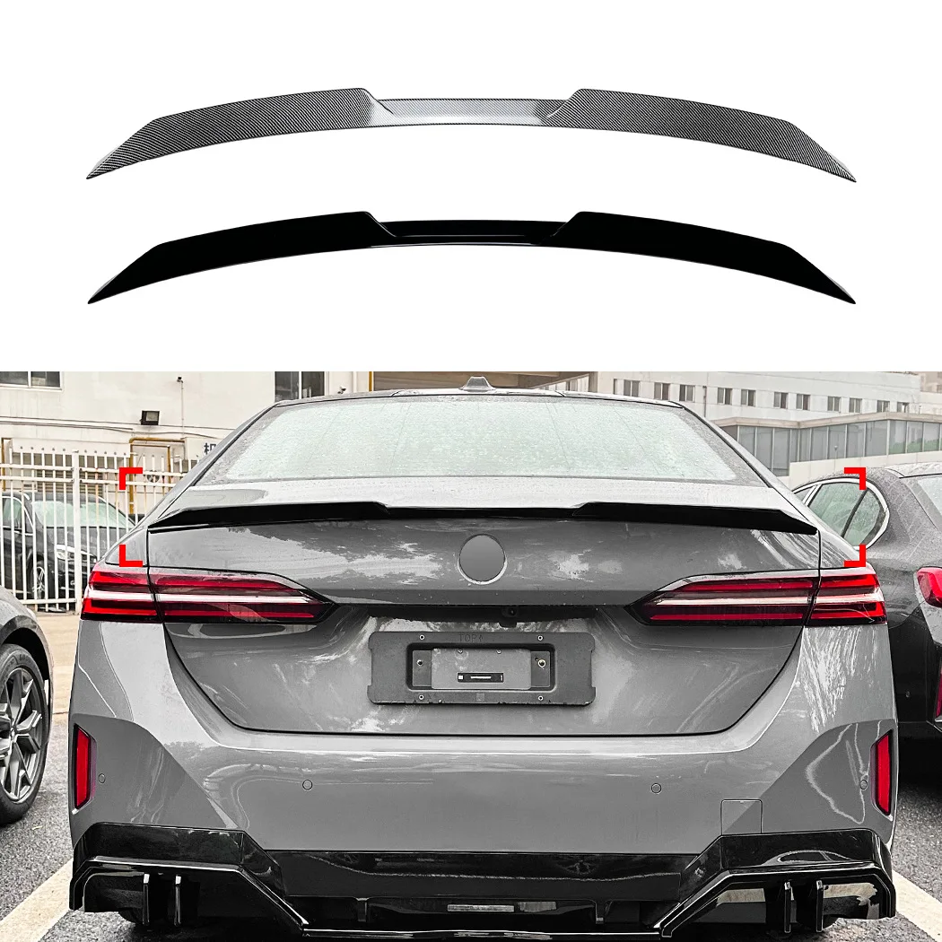 Carbon-Look-Rear-Spoiler-Diffuser-for-BMW-5-Series-I5-G60-2024-525i ...