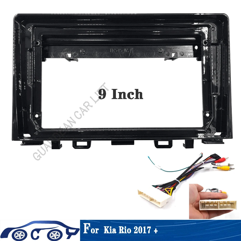 9-Inch-Car-Radio-Frame-For-Kia-Rio-2017-2-Din-Fascias-Dashboard ...
