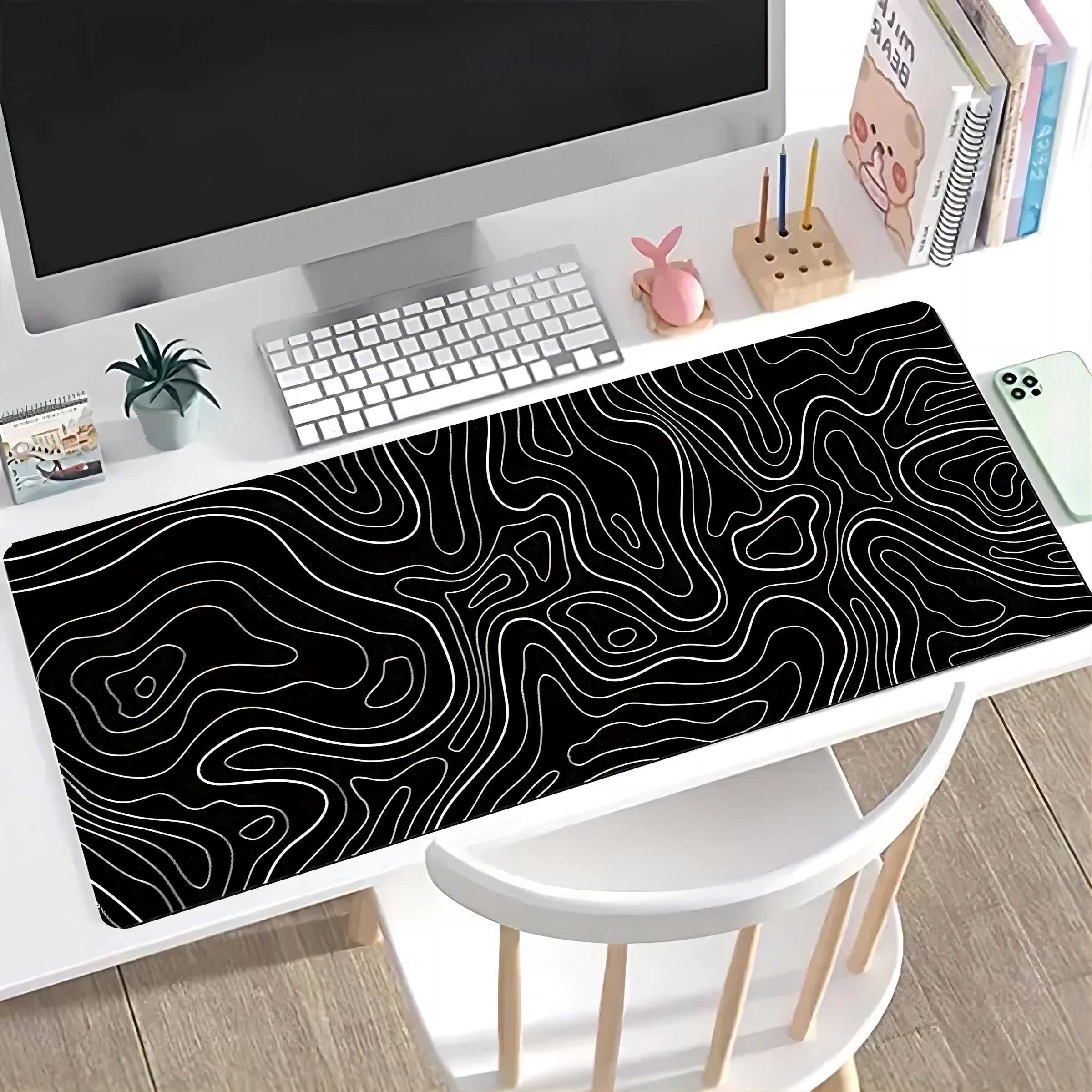 1Pcs-Gaming-Mouse-Pad-Large-Keyboard-Pad-31-5-x-11-8in-Topographic ...