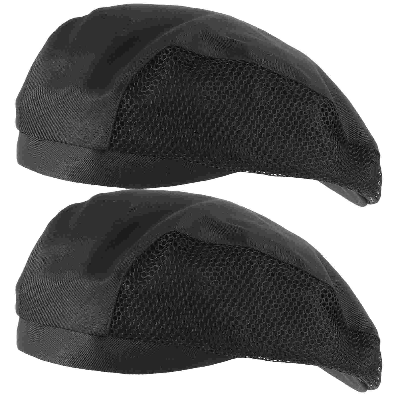 2-Pcs-Waiter-Beret-Food-Service-Hair-Net-Cap-Chef-Hats-for-Men-Winter ...