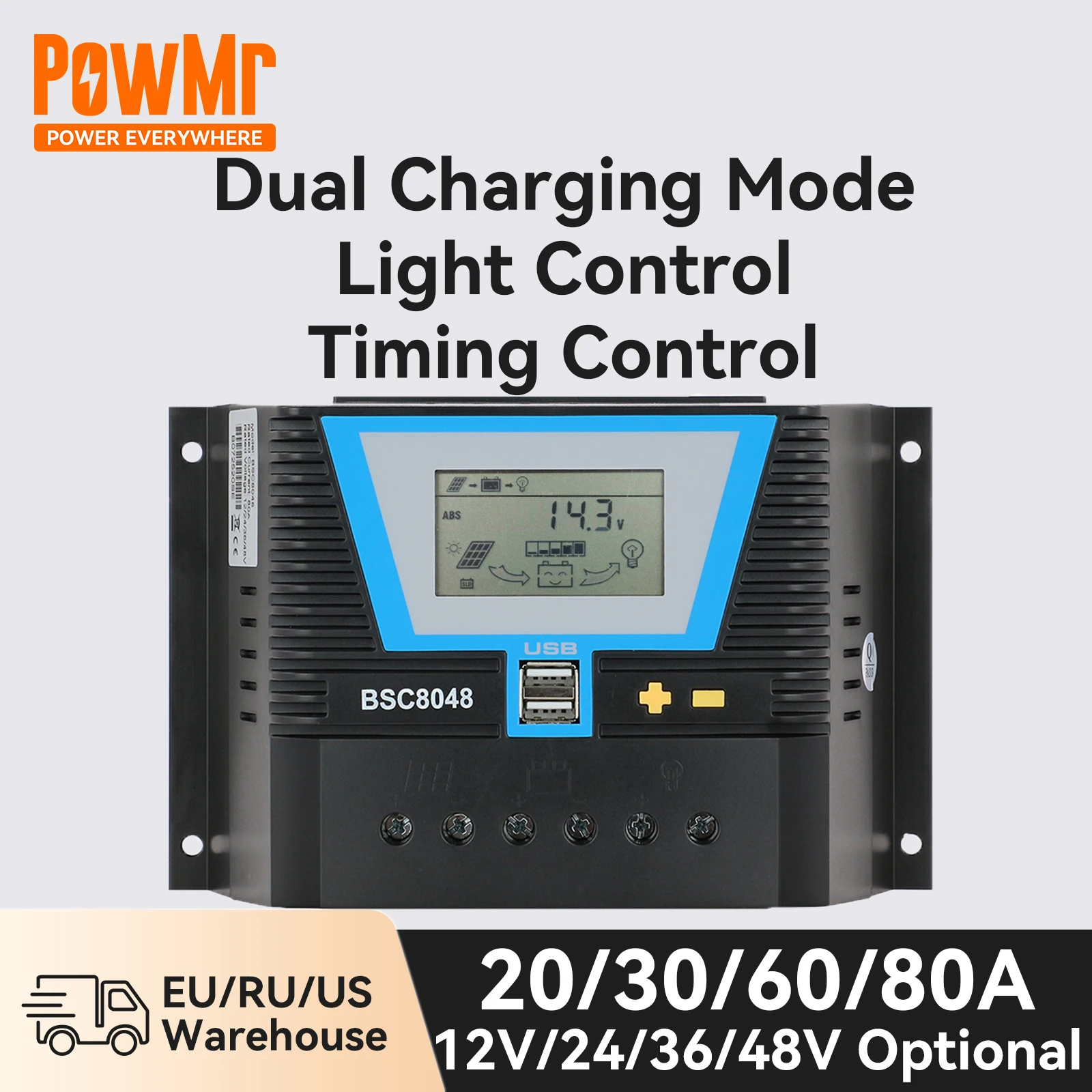 12V-24V-36V-48V-PWM-Solar-Charge-Controller-20A-30A-60A-80A-Support ...