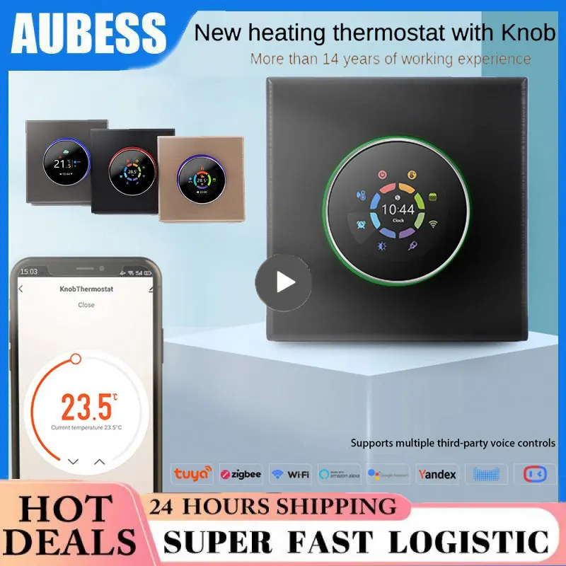 2023-Smart-Thermostat-Panel-Switch-Smart-Home-Wall-mounted-Radiator-Smart-Temperature-Control ...
