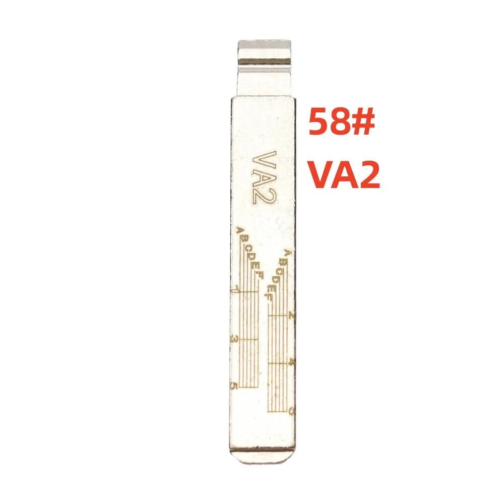 10Pcs-VA2-58-Engraved-Line-Key-Blade-Scale-Shearing-Teeth-Uncut-Key ...