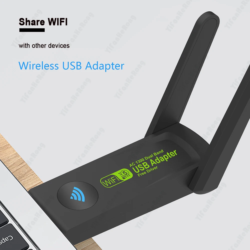 1300Mbps-USB3-0-WiFi-Adapter-Dual-Band-2-4-5Ghz-Wireless-WiFi-Dongle ...