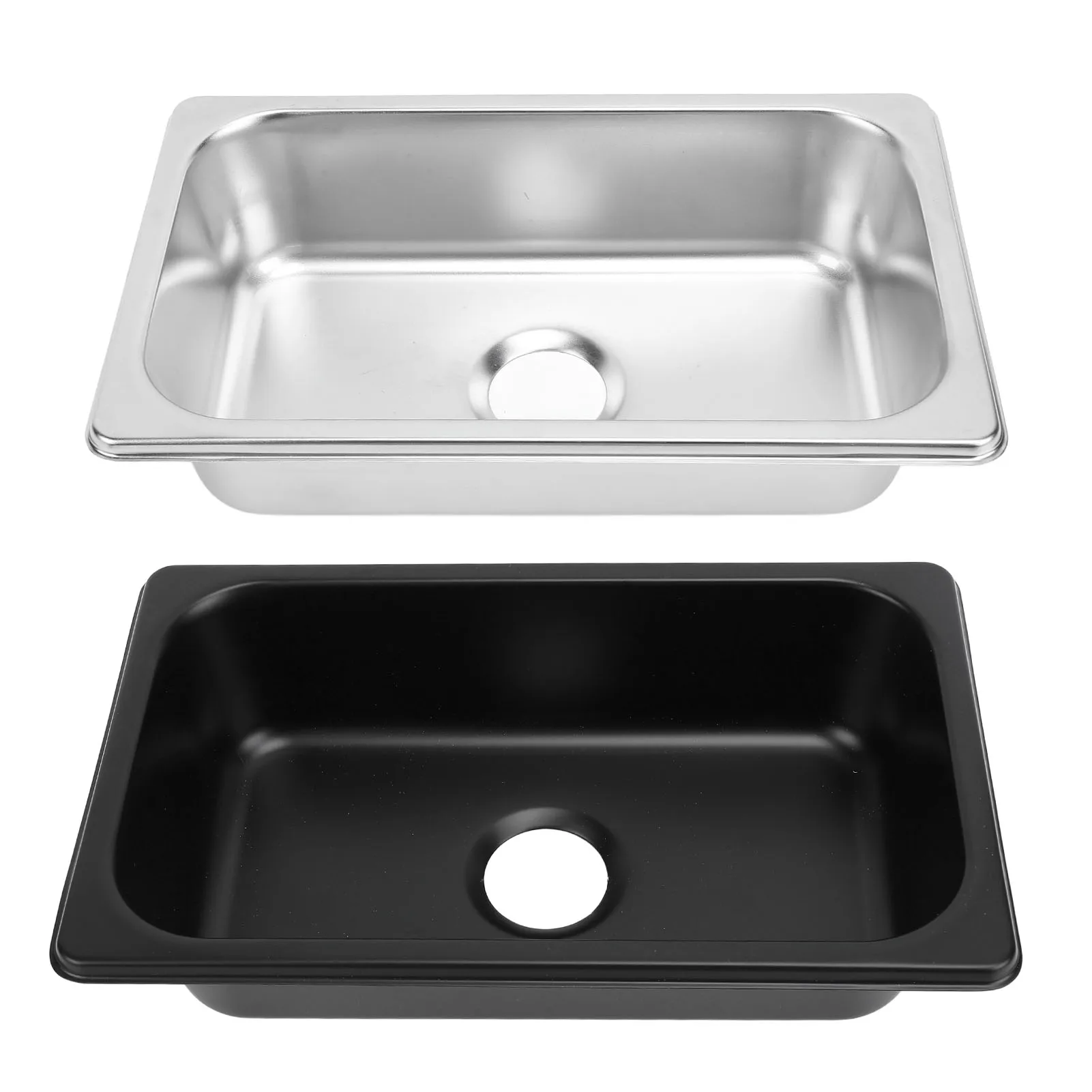 RV 304 Stainless Sink Kitchen Rectangular Hand Wash Basin Sink with ...