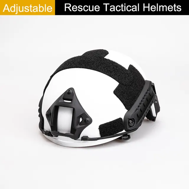 Fast MH Tactical Helmet Goggles Headlamp Clamp White Emergency Rescue ...