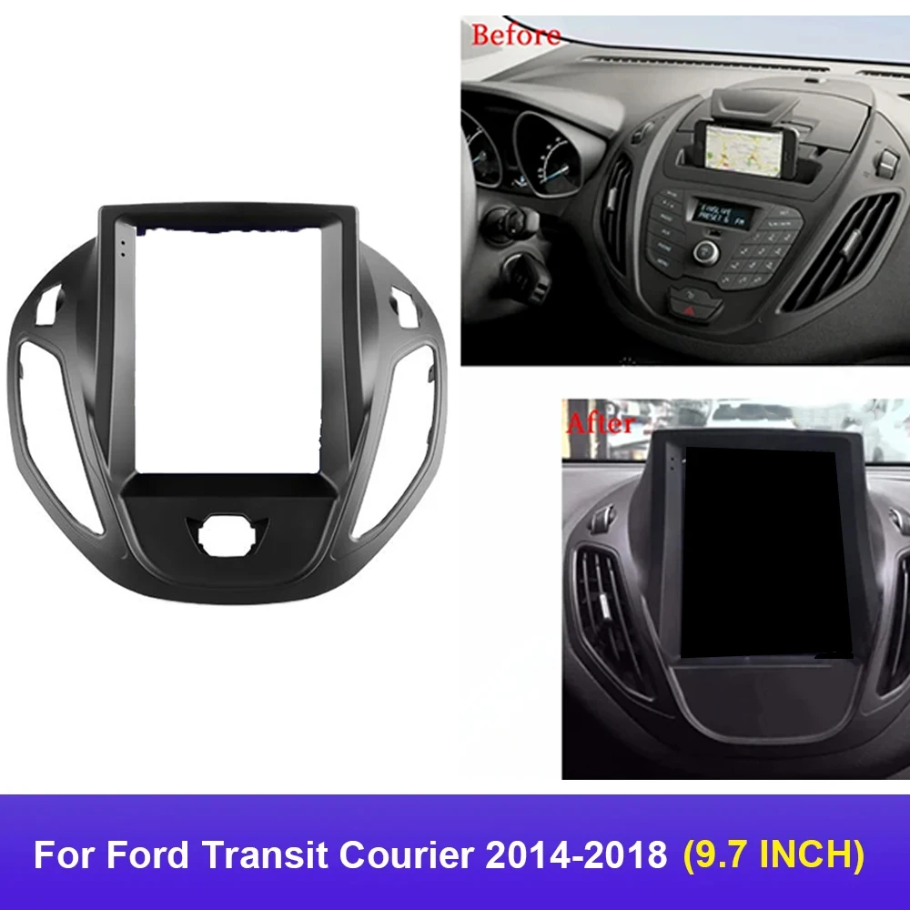 9-7-inch-Car-Radio-Facia-for-Ford-Transit-Courier-2014-2018-Fascia-Dash ...