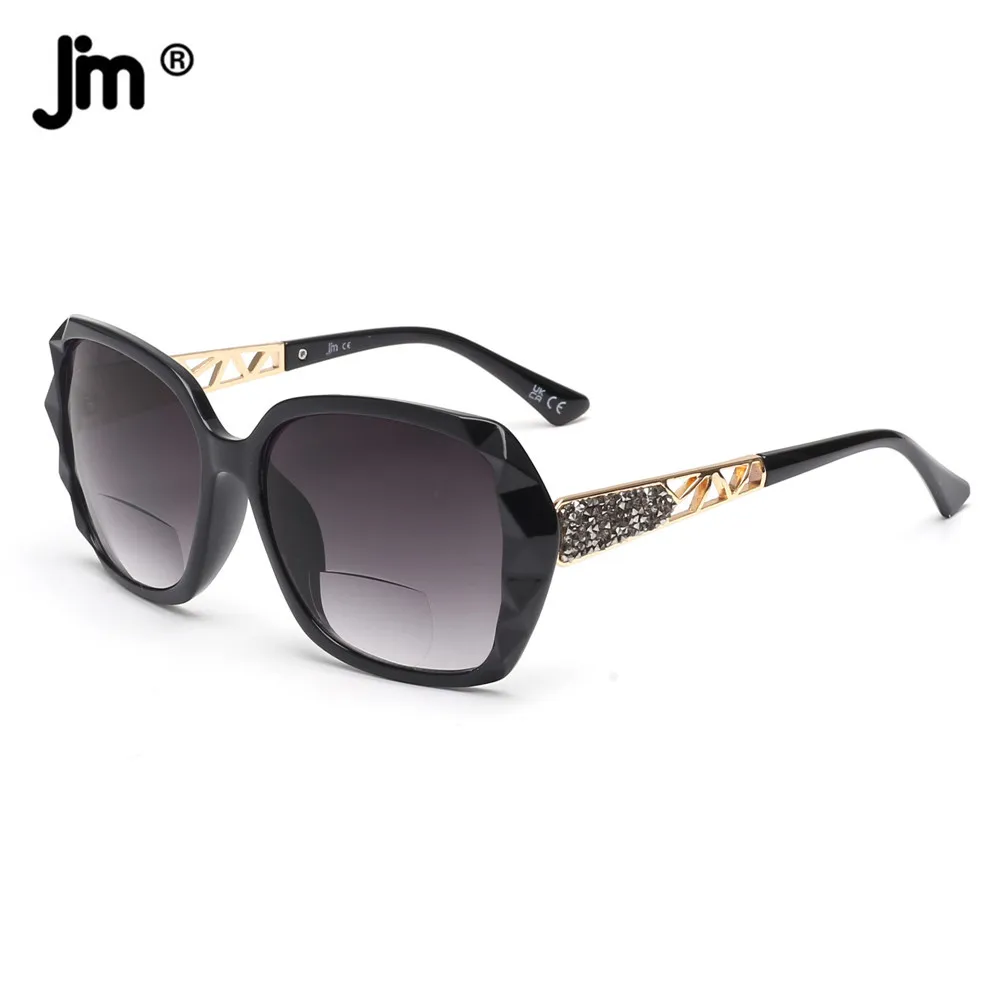 JM-Large-Square-Bifocal-Reading-Sunglasses-for-Women-Gradient-Lens-Lady ...